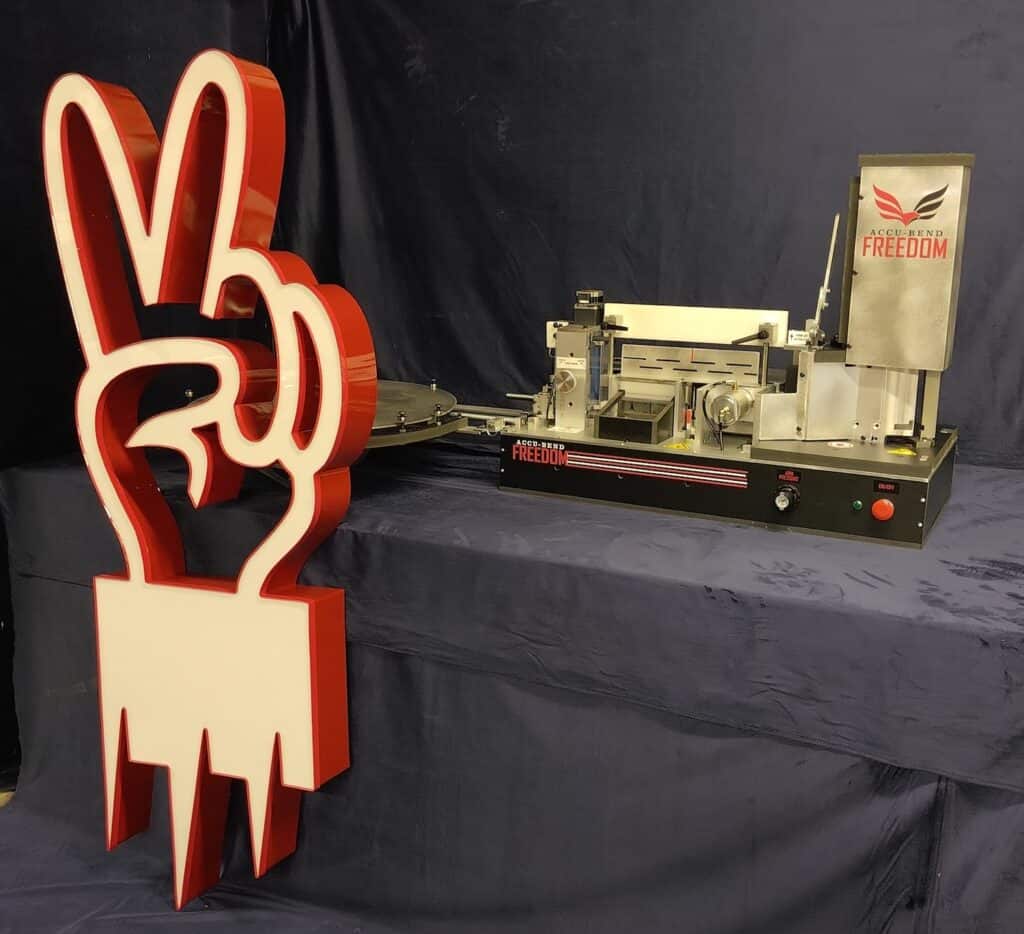 Accu-Bend Freedom Channel Letter Bending Machine - Computerized Cutters